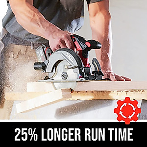 SKIL PWR CORE 20 Brushless 20V 6-1/2'' Circular Saw Kit, Includes 4.0 Ah Battery, PWR ASSIST UBS Adapter AND PWR JUMP Chargers - CR5413-1A