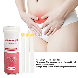 100pcs Feminine PH Test Strips, Bacterial Vaginosis Test for Women, Vaginal PH Test Strips, PH Balance Test Strips Women BV Test Kit at Home