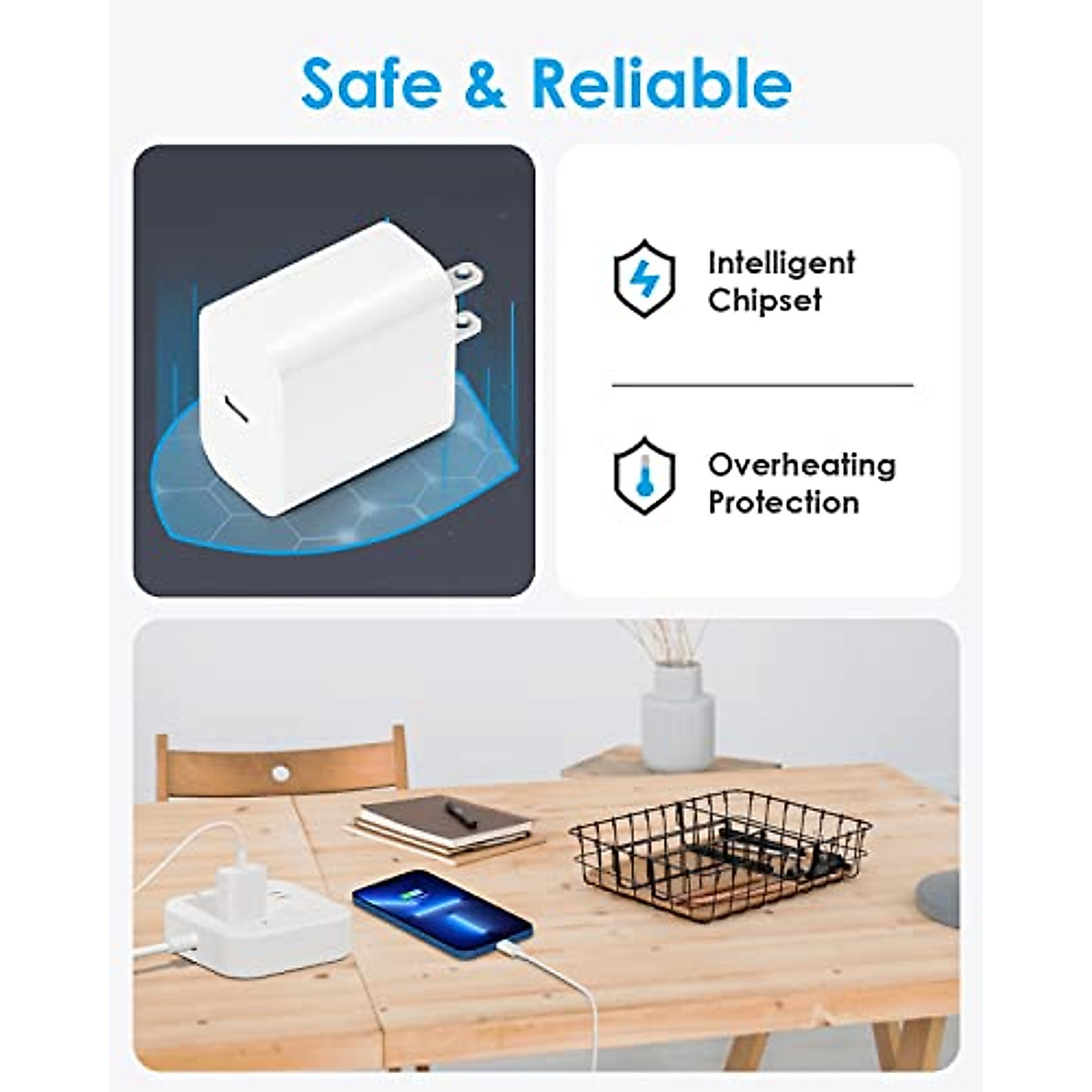 iPhone Charger 10 FT [Apple MFi Certified] 2Pack iPhone 13 14 Charger Fast Charging with USB C to Lightning Cable,20W PD USB C Charger Block Long iPhone Charger Compatible with iPhone 14/13/12/11,iPad