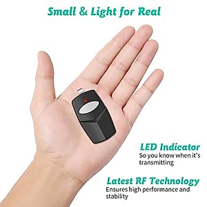 Garage Gate Door Opener Remote Transmitter,Replacement for Linear Multicode 3089 MCS308911,10 Dip Switch,Visor Clip,300mhz,2 Pack