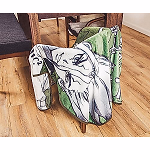 Dr. Stone Senku Ishigami Plush Fleece Throw Blanket | Super Soft Decorative Cover for Sofa and Bed, Cozy Home Decor Room Essentials | Anime Manga Gifts and Collectibles | 45 x 60 Inches