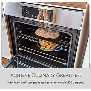 Premium Pizza Stone for Oven | Small But Expandable By Purchasing Two or More | Perfect Crispy Crusts | Durable Pizza Steel Stone | Deluxe Pizza Stone Offering Easier Cleaning, Handling and Storage