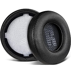 SOULWIT Replacement Ear Pads for JBL Live 400BT/Live 400 BT On-Ear Wireless Headphones, Earpads Cushions with Softer Protein Leather, Noise Isolation Foam - Black