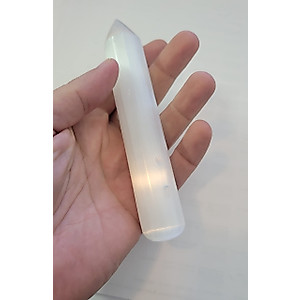 Pachamama Essentials Selenite Wand Large 6 inches Long - Healing Stone