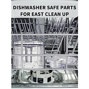 1.5-Cup One-Touch Electric Food Chopper, 100W Mini Food Processor Meat Grinder, Mix, Chop, Mince and Blend Vegetables, Fruits, Nuts, Meats, Stainless Steel Blade (Silver)