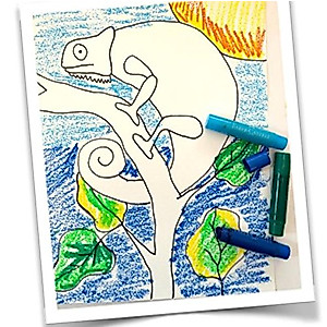 Faber-Castell Gel Sticks - 12 Twistable Watercolor Crayons for Kids with Brush - Watercolors for Kids