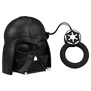 Mulafnxal for Airpod 1&2 Case, Cute Cartoon Unique Silicone Air pods Cover, 3D Funny Fashion Fun Cool Keychain Design Stylish Hero Kits Soft Skin Cases Girls Teens Kids for Airpods (Black Man Chain)