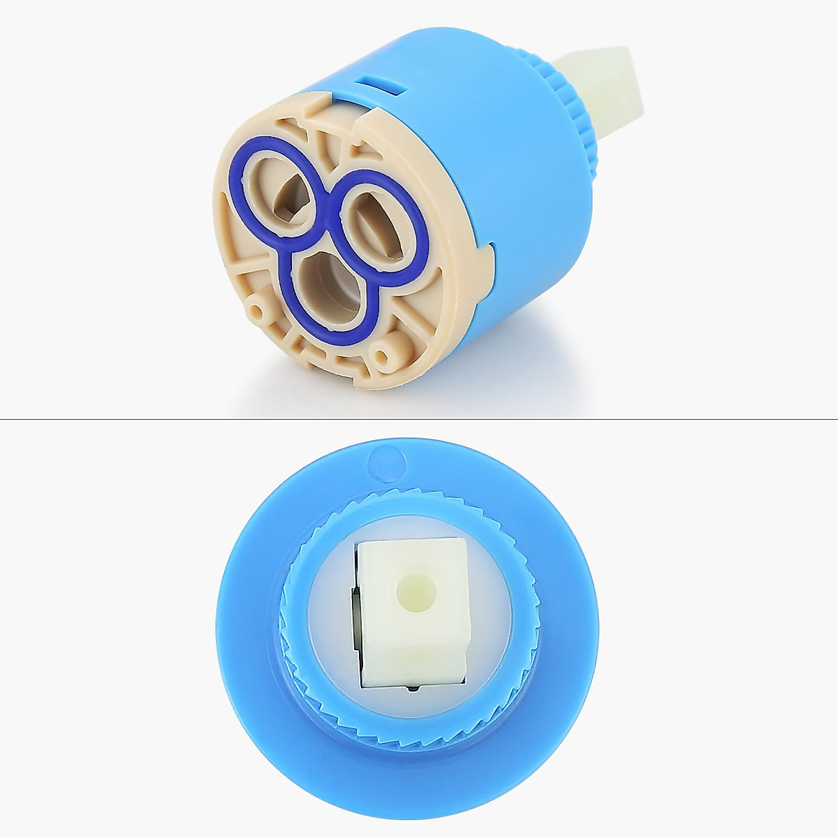 Diameter 35mm Ceramic Faucet Cartridge Replacement, Universal Single Handle Kitchen Basin Shower Faucet Part, Ceramic Faucet Valve