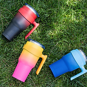 BJPKPK 20 oz Tumbler With Handle And Straw Stainless Steel Insulated Tumbler Cups With Lids,Ocean Dream