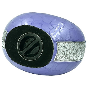 Purple Cremation Urn - Personalized Urn - Cremation Urn with Velvet Bag - Memorial Urn - Funeral Urn - Burial Urn - Urns for Human Ashes