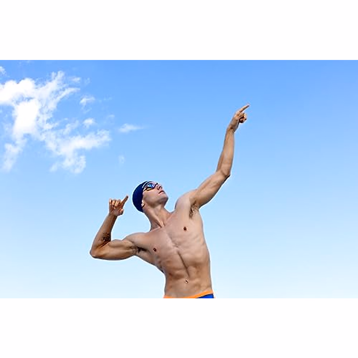 Arena Python Racing Swim Goggles for Men and Women, UV Protection, Anti-Fog, Dual Strap, Mirror Lens, Copper/Gold