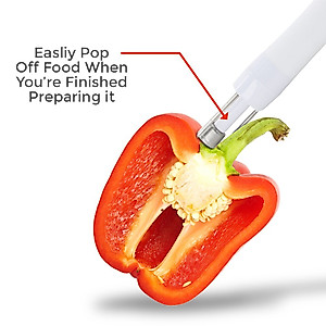 Prep N' Pop Vegetable/Potato Helper - Fork Pierce Hold, Peel Slice Chop, Release