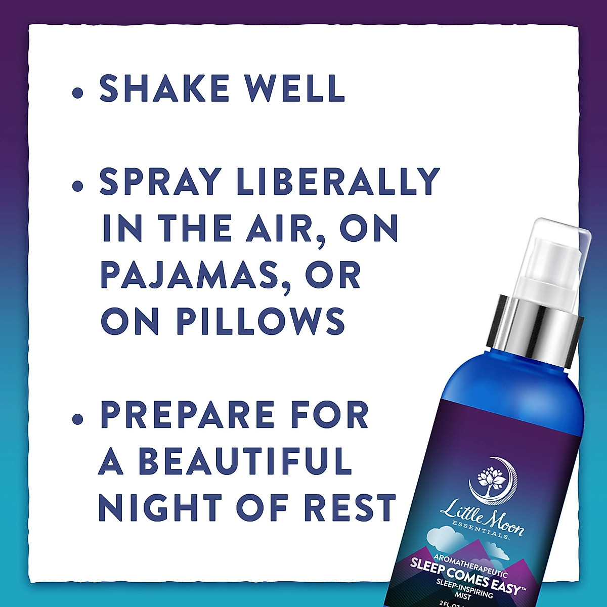 Little Moon Essentials Sleep-Inspiring Mist, Sleep Comes Easy, 4 oz.