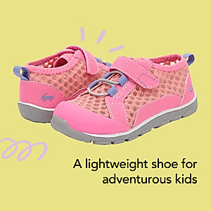 See Kai Run - Anker Water-Friendly Active Shoe for Little Kids, Coral/Multi, Little Kid 11