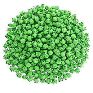 Livder Christmas Pom Poms Pompoms Light Green Glitter Fluffy Balls, DIY Art Crafts Gifts Decorations Supplies(0.6 inches, 500 Pieces)