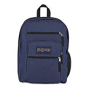 JanSport Big Laptop Backpack Navy - Computer Bag with 2 Compartments, Ergonomic Shoulder Straps, 15” Laptop Sleeve, Haul Handle - Book Rucksack