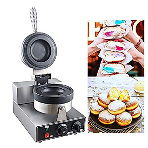 Kolice Commercial Gelato Panini Press Machine, Donut Ice Cream Dessert Italy Ice Cream Sandwich Press Machine, Commercial Krapfen Warmer, Gelato Panini Press