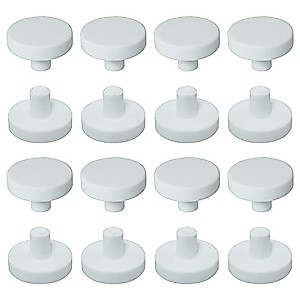 WHYHKJ 12pcs Ceramic Coralline Coral Frag Plugs Coral Frag Stand Fish Tank Supplies, White