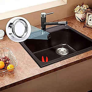 4 Pack Bathroom Basin Sink Round Hole Trim Chrome Overflow Cover Rings Hole Insert in Cap Hollow Ring Triangle for Hole Diameter Replacement Ceramic Pots for Home,Sink,Bathroom,Kitchen