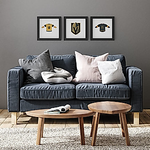 Trends International Gallery Pops NHL Buffalo Sabres - Drip Skate Wall Art, Black Framed Version, 12" x 12"