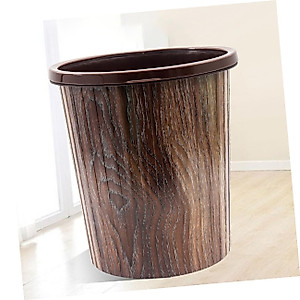 NALsa 1pc Retro Trash Can Trash Can Small Trash Can Office Trash Can Plastic Trash Can Mini Trash Can Bathroom Waste Storage Trash Can Household Trash Can