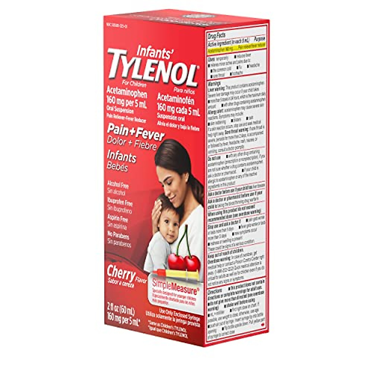 Infants' Tylenol Acetaminophen Liquid Medicine, Cherry, 2 fl. oz