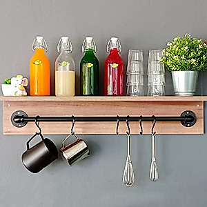 Hooney 32 Pack S Hooks,Heavy Duty Metal S Hooks with Safety Buckle Design,Multipurpose Metal Hooks,for Hanging String Lights,Bird feeders,Plants,Pots and Pans,Bags,Clothes(Black,Silver)