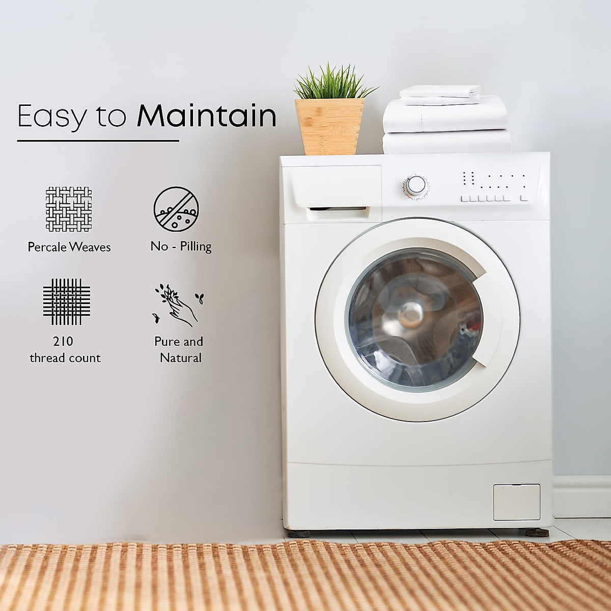 Linenwalas Duvet Cover King Size – 100% Percale Cotton King Duvet Cover Set, 3 Pieces Strong Cool Crisp and Hotel Style Premium Comforter Cover with Button Closure (Avocado Green, 106x90 Inches)