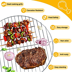 TENGCHANG 32" Charcoal Smoker BBQ Grill, 3IN1 Outdoor Vertical Smoke Portable Meat Cooker, Black