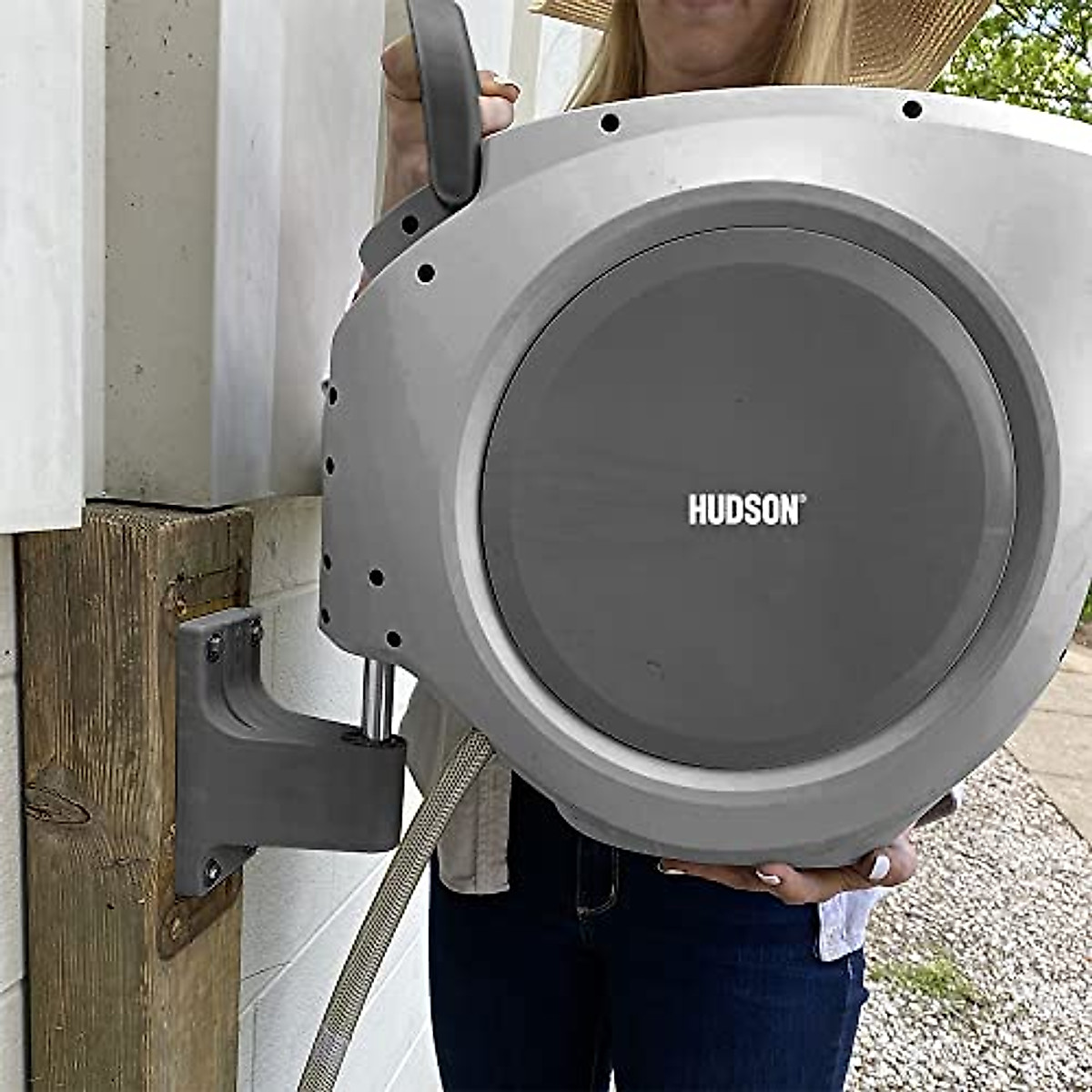 65ft Retractable Hose Reel Gray