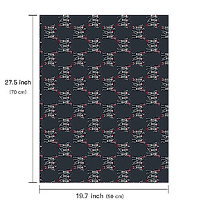 WRAPAHOLIC Funny Christmas Wrapping Paper Sheet - 6 Sheets Dancing Skeleton for Christmas, Party, Holiday - 19.7 Inch x 27.5 Inch Per Sheet