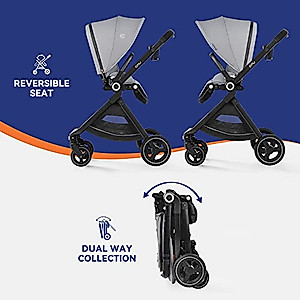 Baby Stroller, ELITTLE EMU Toddler Stroller with Reversible Seat, 0-36 Months Full-Size Stroller Convenient for Various Travel Venues or Vehicles Carrying