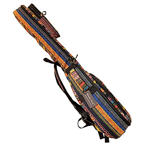 MUSIC FIRST Original Design 0.65" (16mm) Thick Padded Country Style 5-string Banjo Case, Banjo Gig Bag (Fit for Overall Length 38 inch / 96~97cm Full Size Banjo).