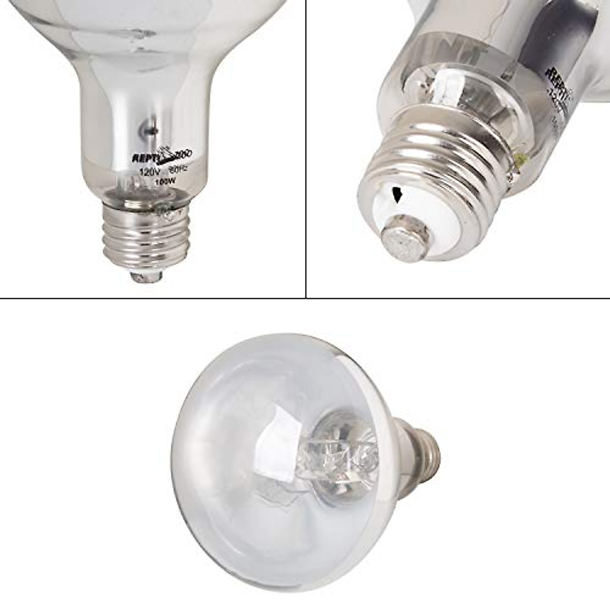 REPTI ZOO Reptile Heat Lamp 100W Full Spectrum UVA UVB Reptile Sun Lamp Self-Ballasted Vapor Basking Spot Lamp/Bulb/Light for Reptile and Amphibian