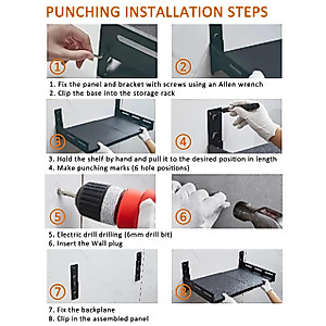 ECHLI Retractable Stainless Steel Wall Rack, Commercial Storage Rack, countertop Multifunctional Storage Bracket, Kitchen Seasoning Rack for Electric Oven Microwave (16-25.5 Brushed Nickel)