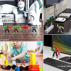 PSMILE Action Figure Garage Kit Action Figure PVC Figure Model 4Pack