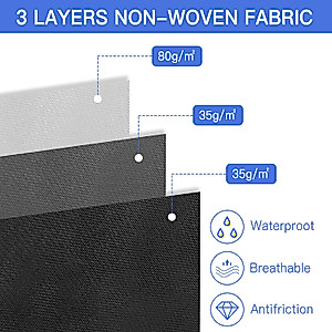 Txtsegose 3 Pack Clothes Storage Bag,Large Capacity Organizer with Reinforced Handle Thick Fabric for Comforters, Blankets, Bedding, Foldable with Sturdy Zipper, Clear Window, Black