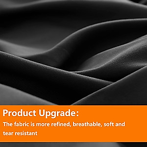 TAIMIT Full Size Comforter Set - 7 Pieces, Bed in a Bag Bedding Sets with All Season Soft Quilted Warm Fluffy Reversible Comforter,Flat Sheet,Fitted Sheet,2 Pillow Shams,2 Pillowcases,Dark Grey