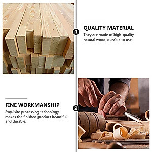 DOITOOL Wood Craft Box Unpainted Small Jewelry Box Mini Chest Treasure Case Organizer Sundries Gift Box for DIY Crafts(Medium)