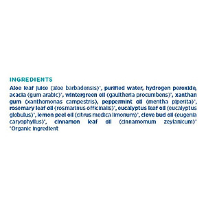 Essential Oxygen Certified BR Organic Brushing Rinse, All Natural Mouthwash for Whiter Teeth, Fresher Breath, and Happier Gums, Alcohol-Free Oral Care, Wintergreen, 16 Ounce