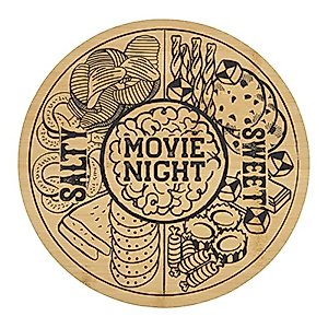 Copco Bamboo Lazy Susan Kitchen Turntable for Entertaining, Movie Night DIY Design, 10-Inch, Bamboo