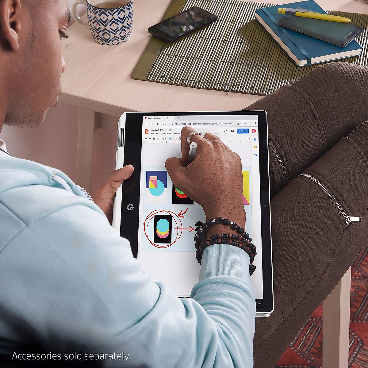 HP Chromebook x360 14b-cb0023dx 14" TS Intel Pentium Silver N6000 Intel UHD Graphics 4 GB LPDDR4 RAM 64 GB eMMC Storage, Chrome OS BT Webcam Spruce Blue (Renewed)