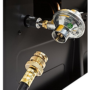 Martin 6 Foot Bulk Rubber Tank Hose Adapter for Use with Disposable Bottle Regulators CSA Certified