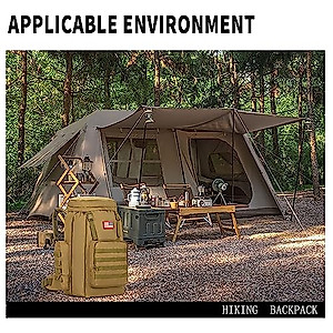 Extra Large Hiking Daypack, [2023 Upgraded]Waterproof Camping Backpack For Men, 60l70l85l Military Molle Rucksack Backpack