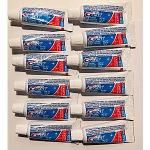 Kid’s Crest Cavity Protection Sparkle Fun Toothpaste .85 Ounce (12 Pack) | Sparkle Fun Flavor with Fluoride | Travel Size Anticavity Paste (B07NBR4LCB)