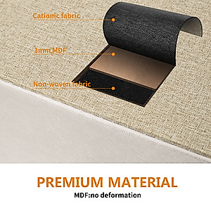 REAHOME 8 Drawer Steel Frame Wood Top Storage Organizer Dresser for Closet, Living Room, and Entryway with 2 Additional Drawer Organizers, Taupe