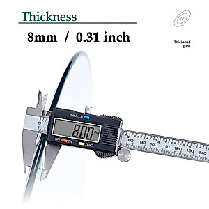 Lazy Susan,Tempered Glass Rotating Tray Tempered Glass Round Turntable Rotating Serving Tray Tempered Glass Lazy Susan for Dining Table Rotating Tray Glass Serving Plate (31 inch)