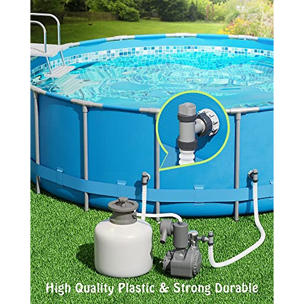 SHAPON Plunger Valve Compatible with Intex Pool Parts and Accessories, On/Off Plunger Valve Replacement for Above Ground Swimming Pool and Pool Filter Pump (1 Pack)