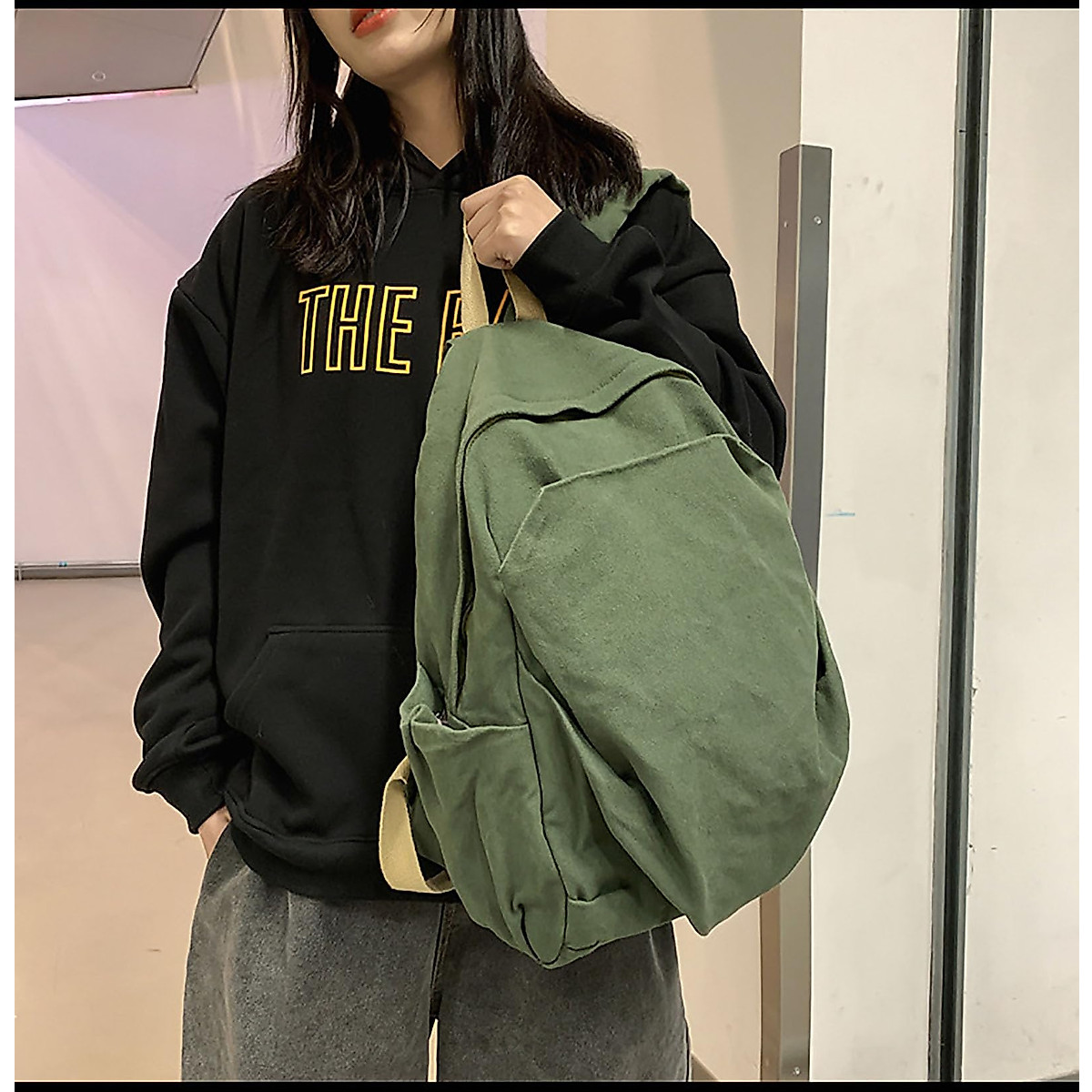 Lightweight Travel Canvas Backpack Vintage Daypack YK2 Backpack Multipurpose Adjustable Shoulder Straps Backpack Travel