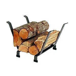 Enclume Country Home Log Basket Log Rack, Hammered Steel